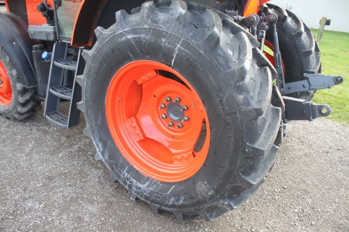 2016 Kubota M6-101 4wd tractor, cab, air, Kubota M47 SL loader
