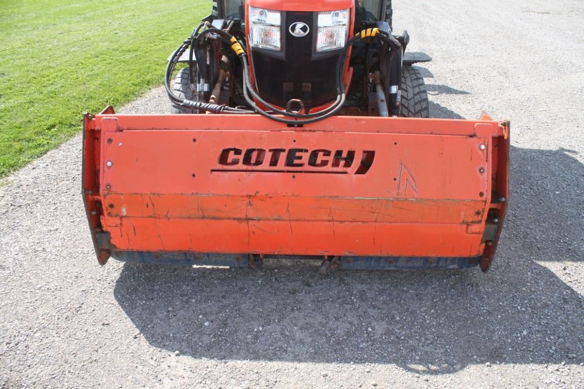 Kubota L6060 4wd tractor, cab, air, hydro, 2 remotes, Cotech hydraulic ...
