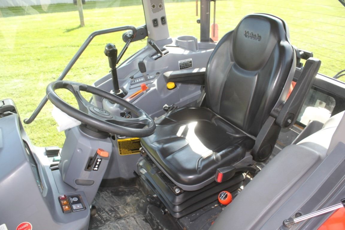 Kubota L6060 4wd tractor, cab, air, hydro, 2 remotes, Cotech hydraulic ...