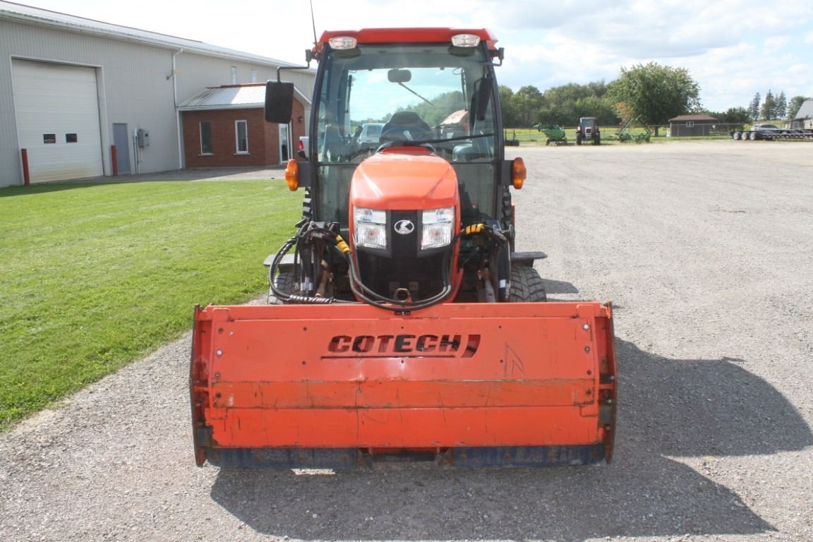 Kubota L6060 4wd tractor, cab, air, hydro, 2 remotes, Cotech hydraulic ...