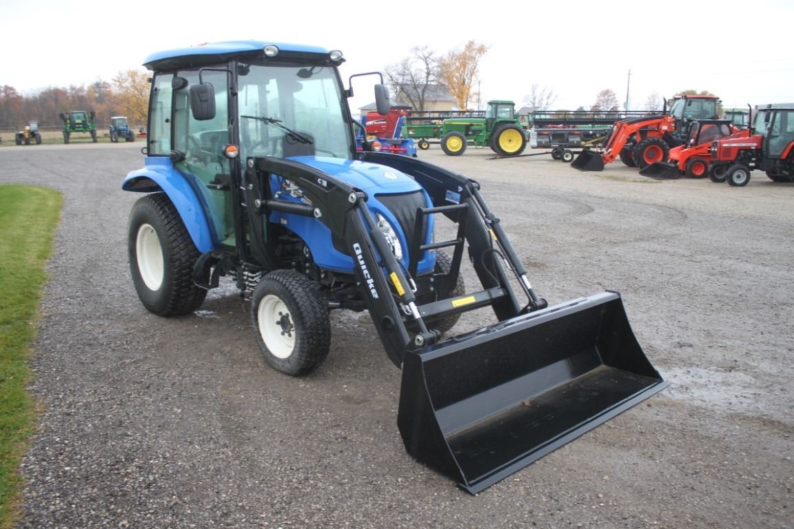 2021 New Holland Boomer 55 4wd compact tractor, cab, air, 2 remotes ...