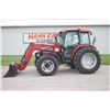 Case/Int 105U 4wd tractor, cab, air, L740 SL loader, 7' bucket, front ...