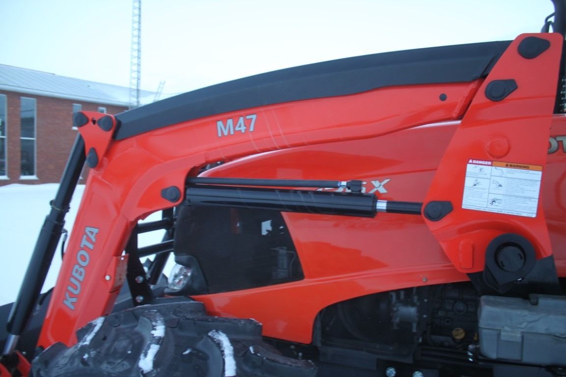 2012 Kubota M126X 4wd tractor, cab, air, New Kubota M47 SL loader ...