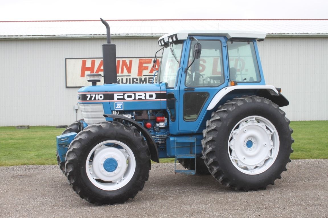 Ford 7710 II 4wd tractor, cab, air, dual power, 18.4x38, 3 remotes, 8 ...