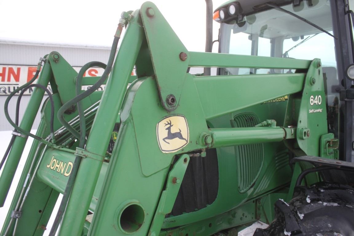 JD 6420 4wd tractor, cab, air, powerquad, JD 640 SL loader