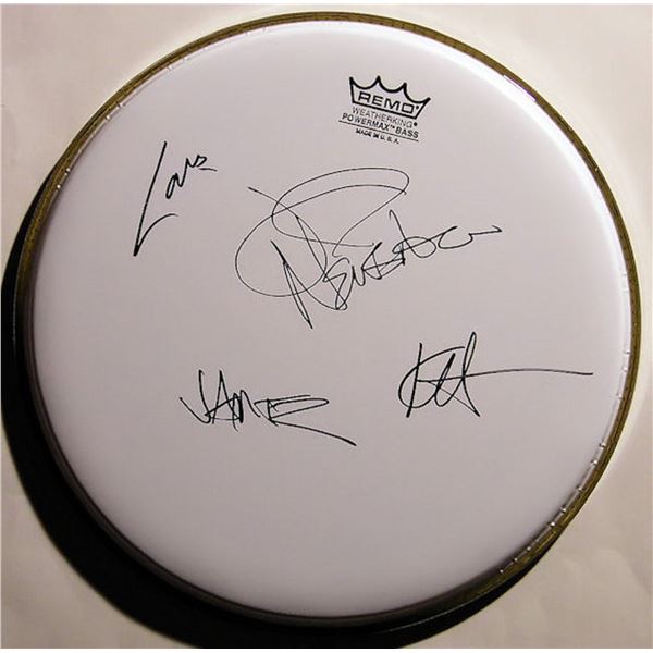 Metallica signed drum head