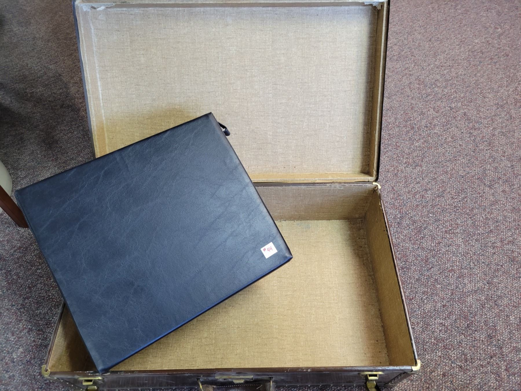 seat cushion and old suit case
