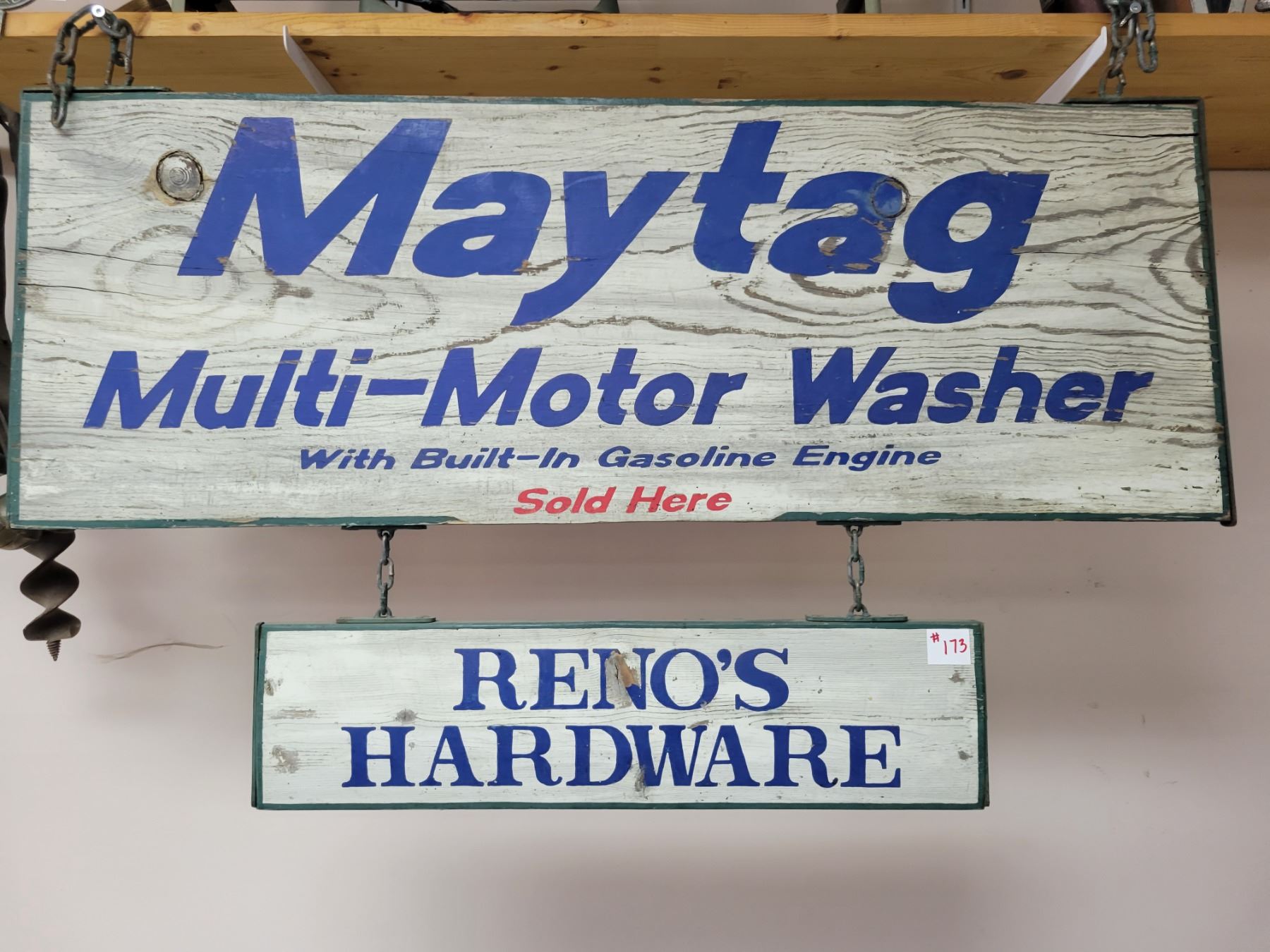 Maytag wooden sign