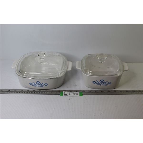 2 Corning Ware Casserole Dishes Wlids Bodnarus Auctioneering
