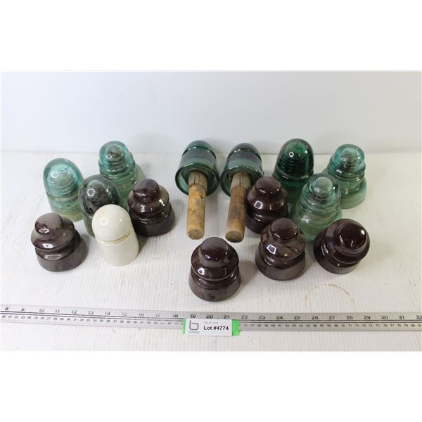 15 Glass And Ceramic Insulators Bodnarus Auctioneering