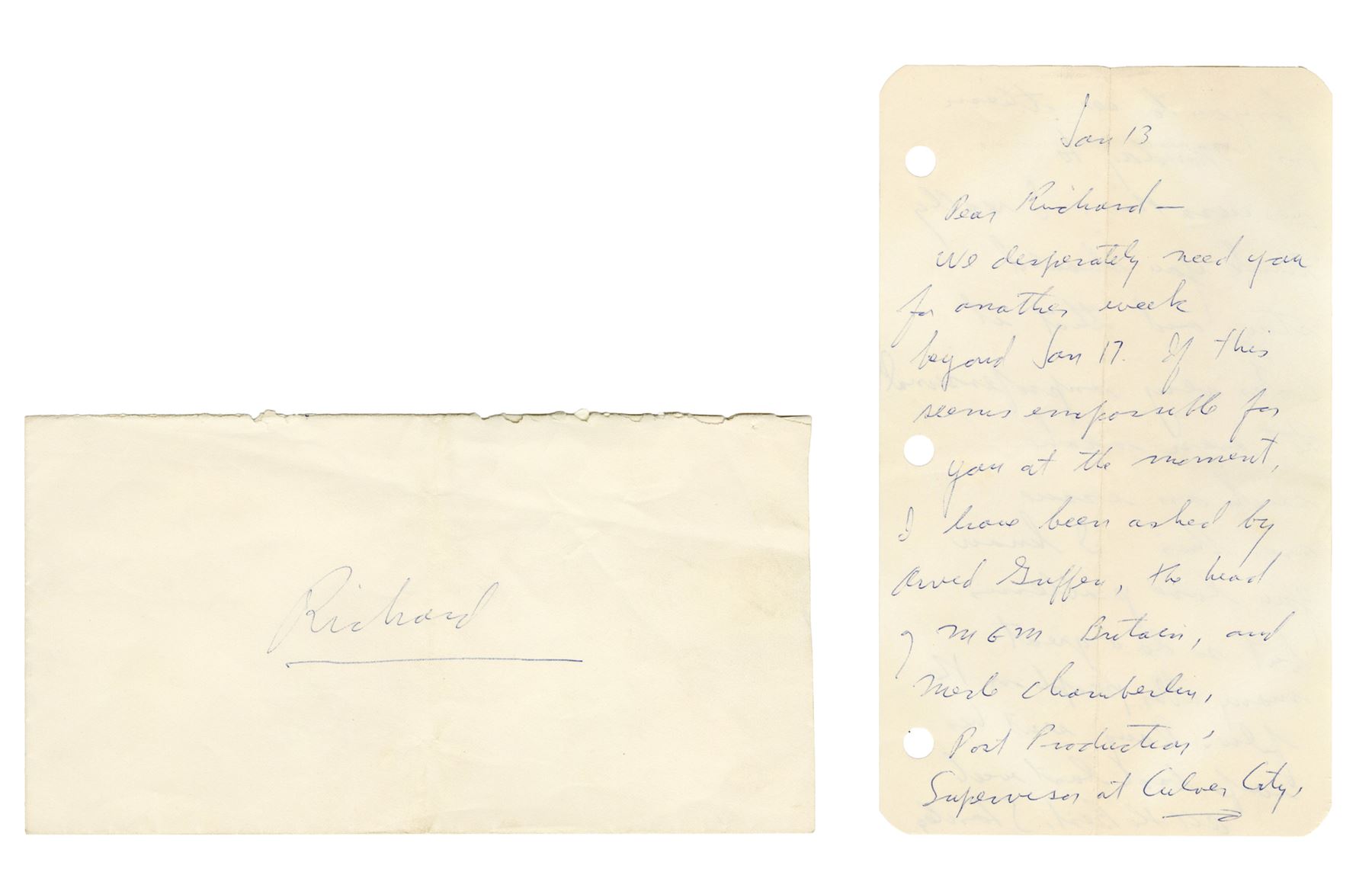 Lot #791: 2001: A SPACE ODYSSEY (1968) - Stanley Kubrick's Handwritten ...