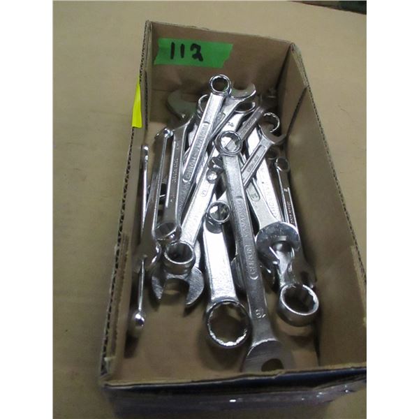 FLAT C/W BOX/OPEN END ENGLISH WRENCHES