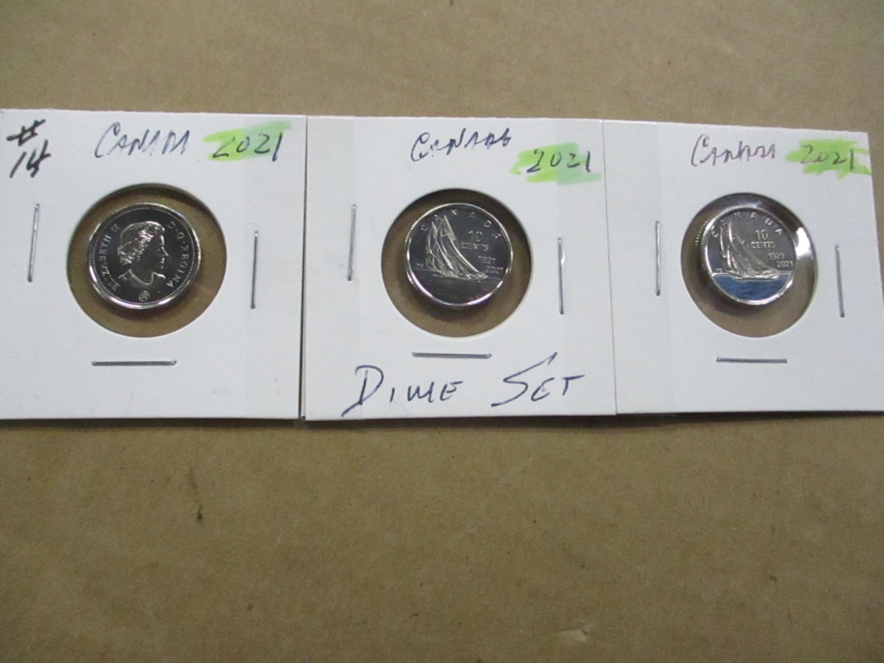 2021 CANADA MINT DIME SET