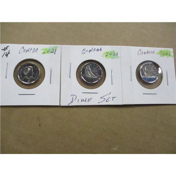 2021 CANADA MINT DIME SET