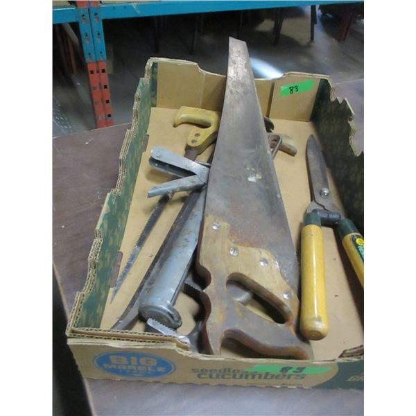 BOX C/W ASSORTED TOOLS