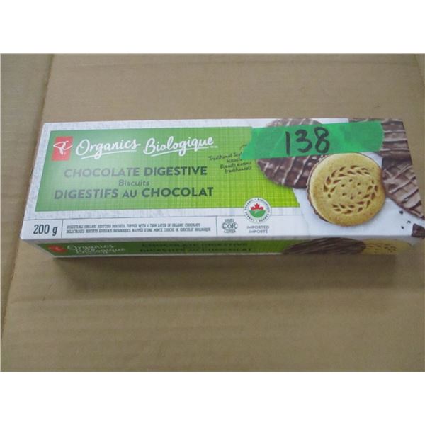 SHELF PULLS (AS IS): CHOCOLATE DIGESTIVE COOKIES (200G) - PER BOX