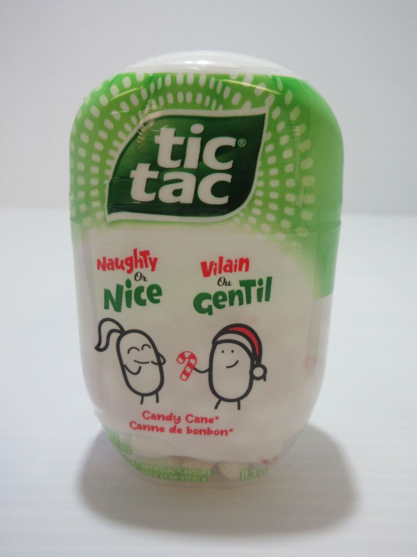 NEW: TIC TAC "NAUGHTY OR NICE" LUMPS OF COAL CANDY CANE (83 G)