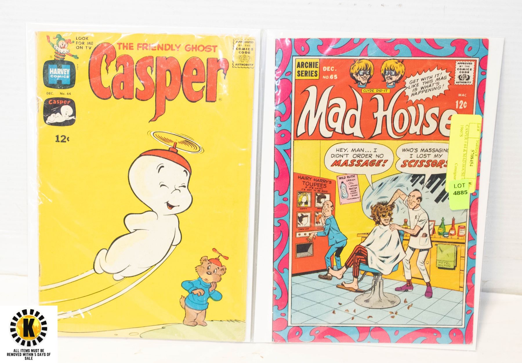 CASPER # 64 & MAD HOUSE #65. 1960'S