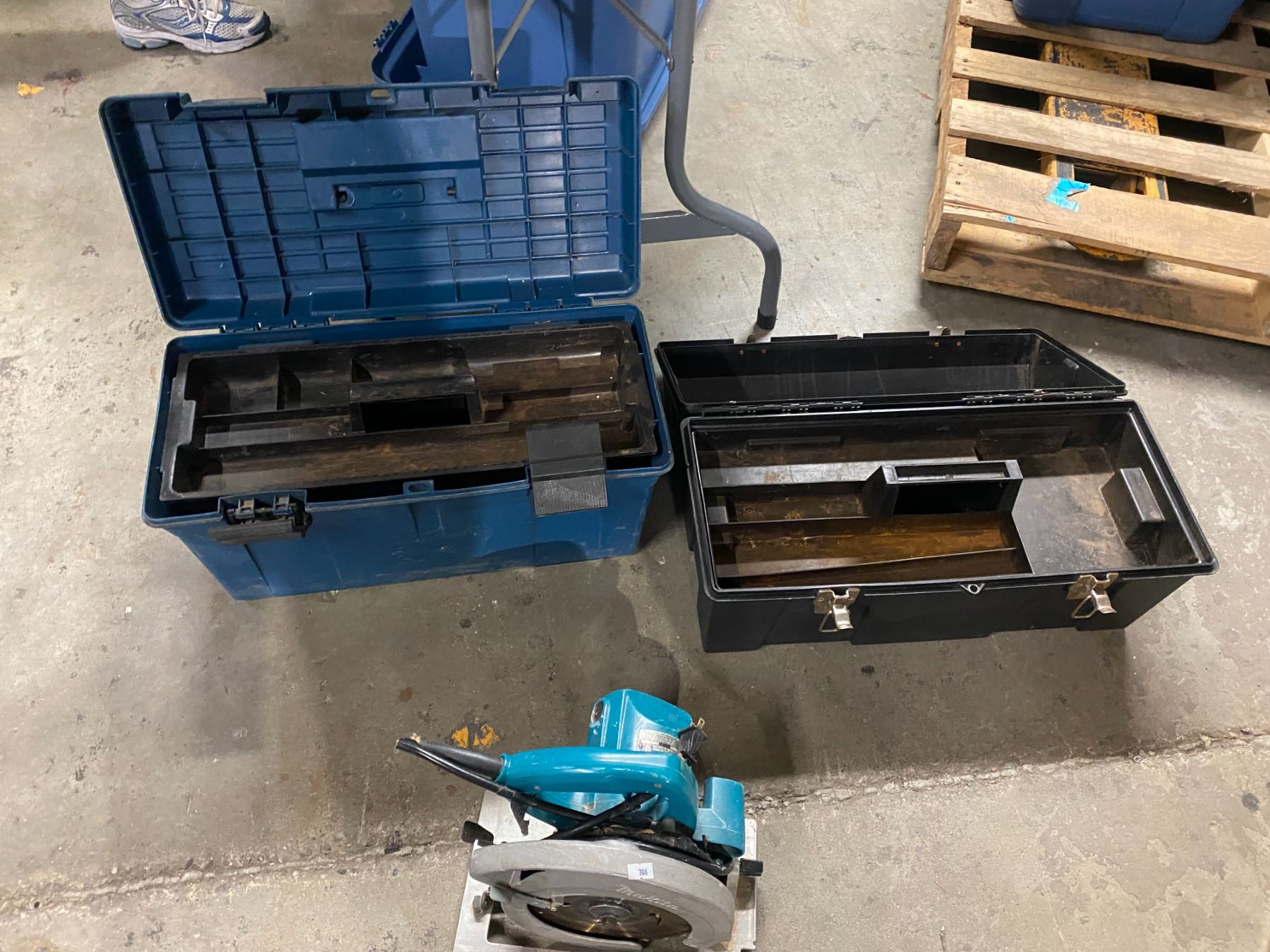 Toolboxes and skill saw