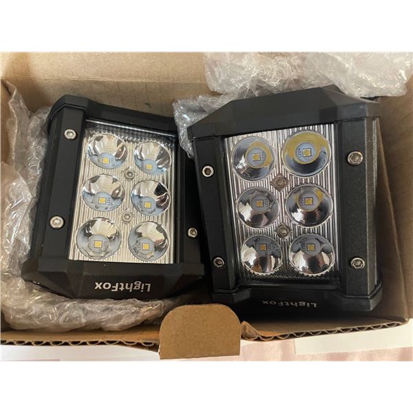 TWO 4 inch Light Fox LED Vehicle Lights