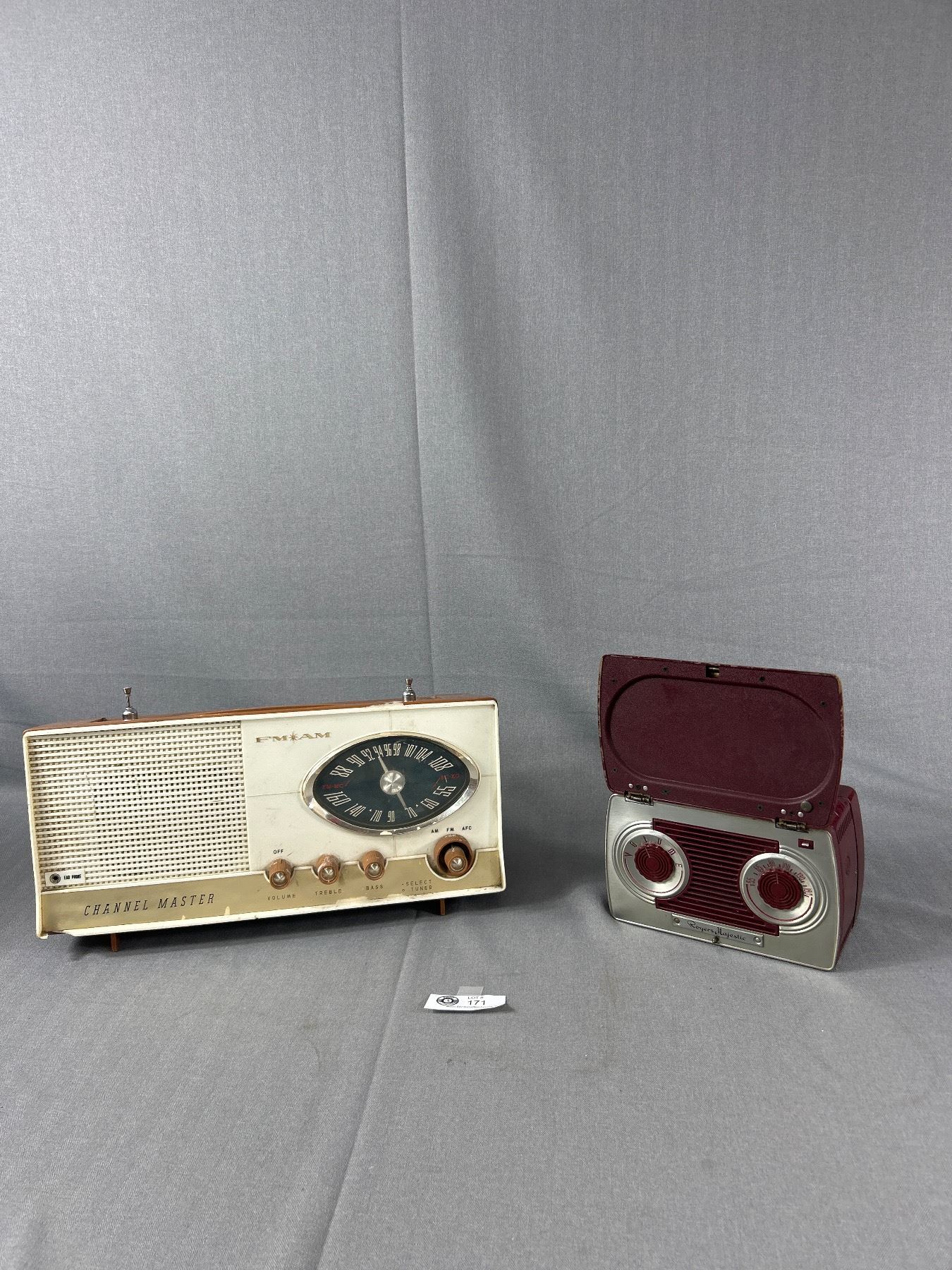 Vintage Rogers Majestic AM Radio & Channel Master AM/FM Radio