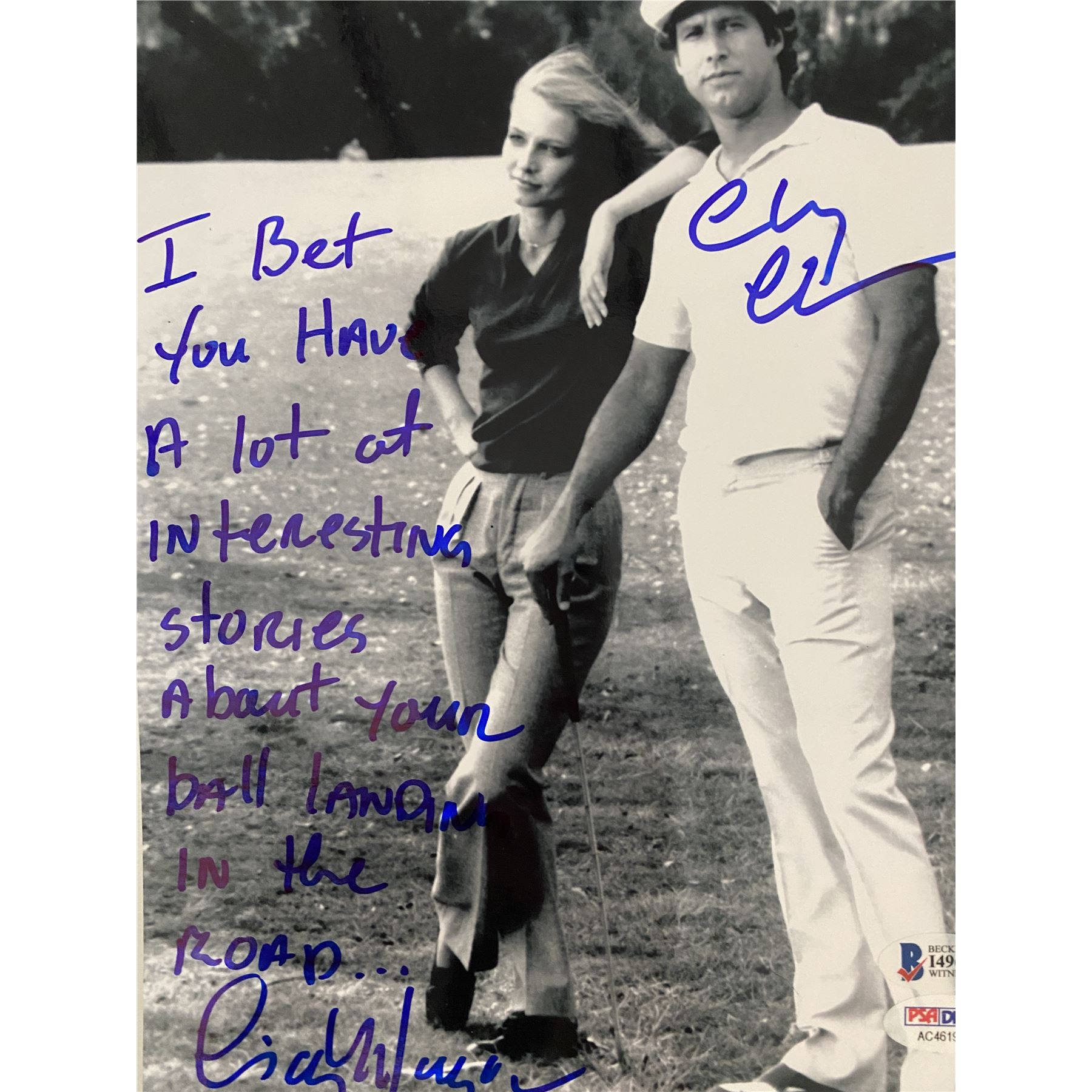 Caddyshack signed movie photo PSA / Beckett
