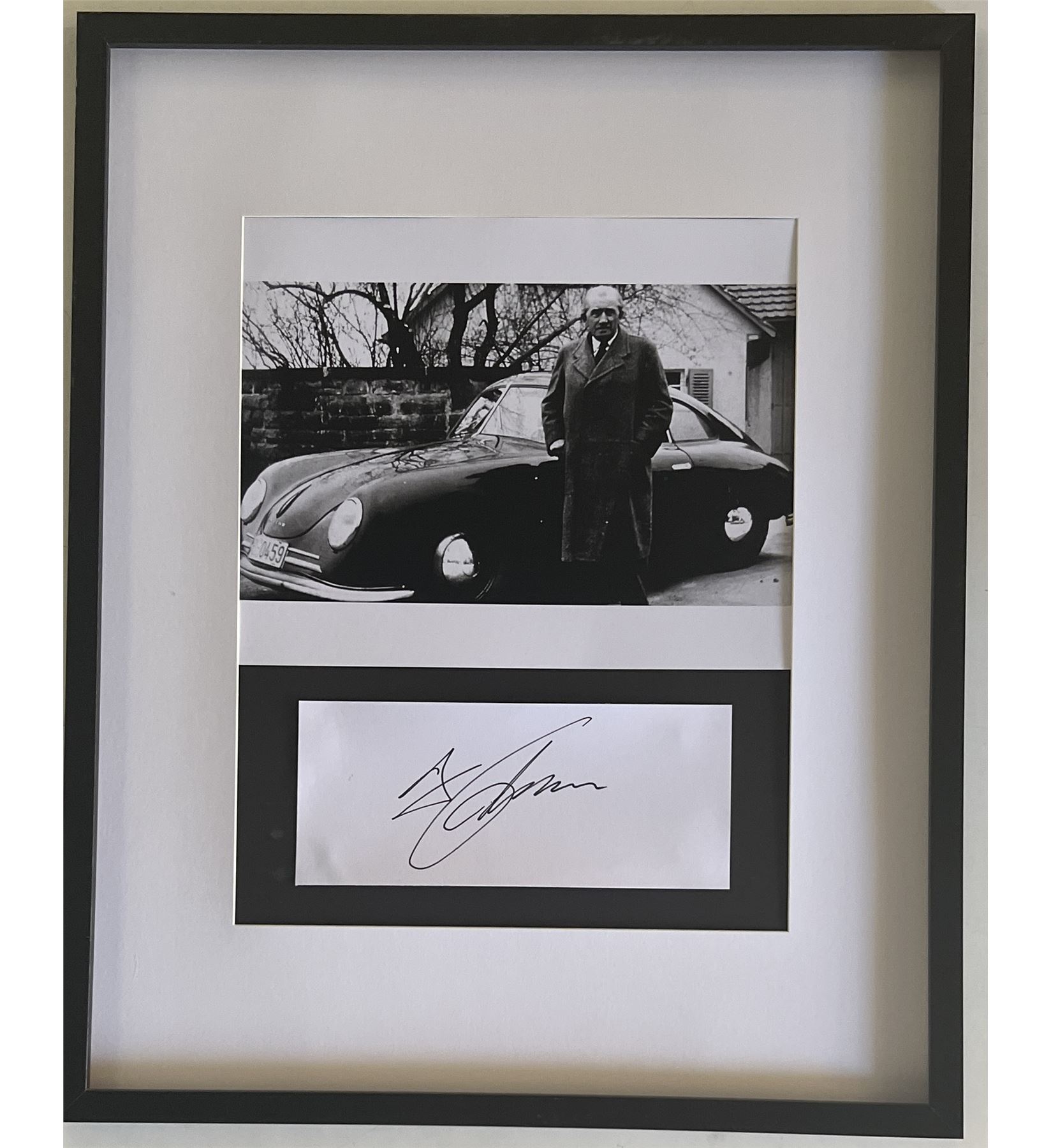 Ferdinand Porsche original signature collage