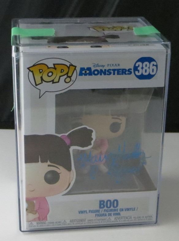 Disney Pixar Monster INC Funko Pop Boo Autographed By Mary Gibbs With ...