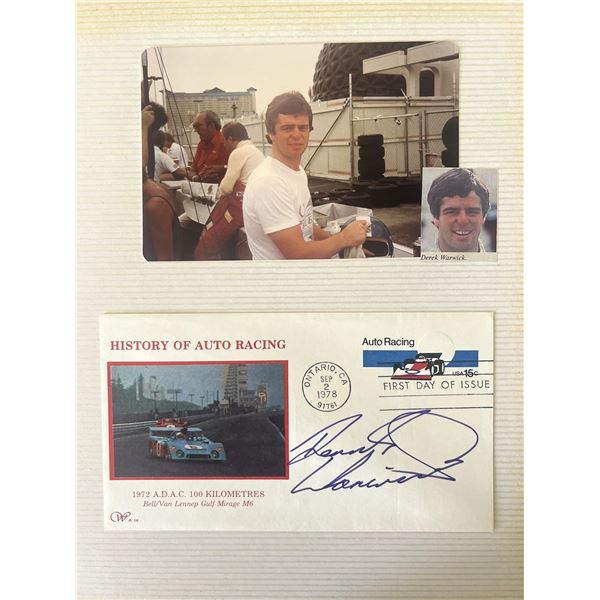 Derek Warwick signed commemorative cover