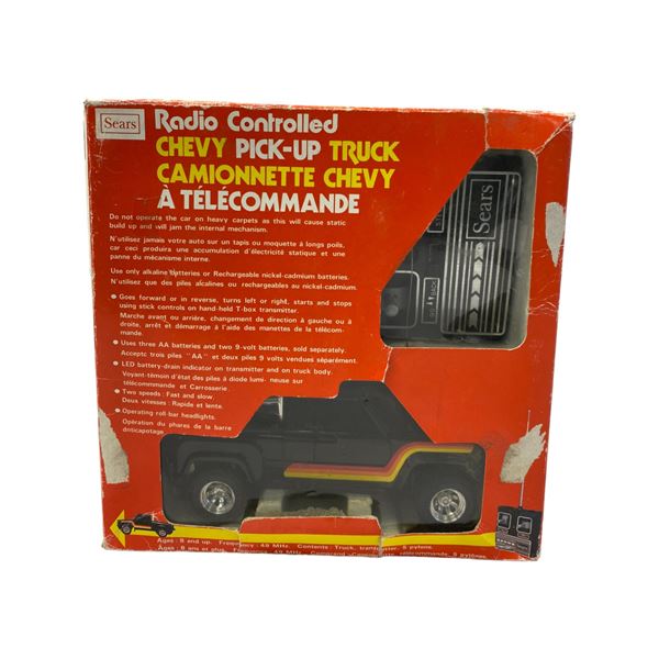 Vintage Sears Remote Control Chevy Pick Up In Original Box