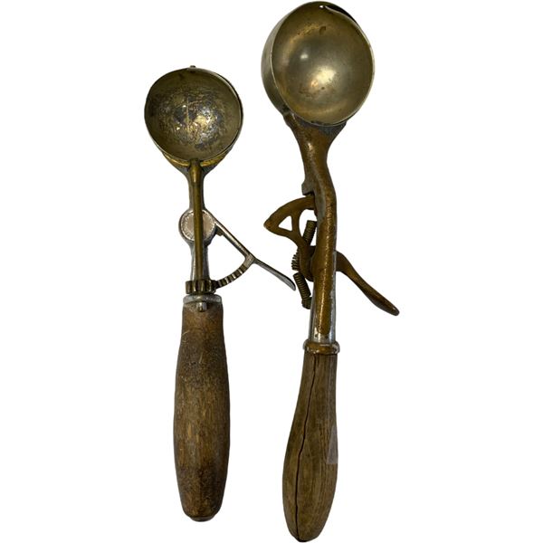 Pair Of Early Ice Cream Scoopers