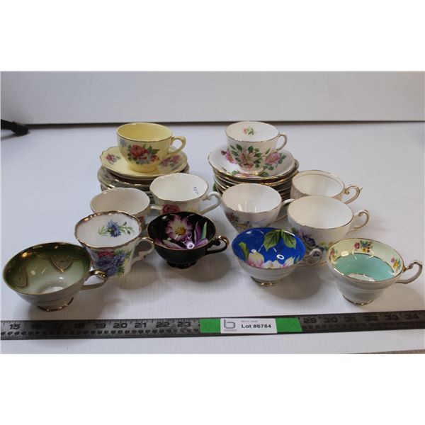 Assorted Fine China Tea Cups And Saucers Bodnarus Auctioneering
