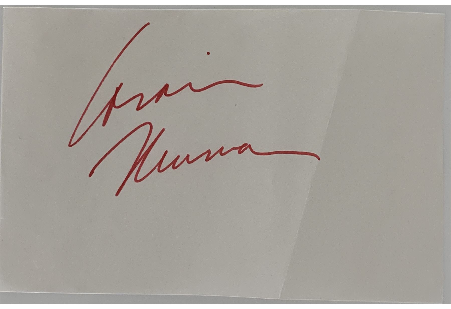 Saturday Night Live Comedian Andy Kaufman signature cut