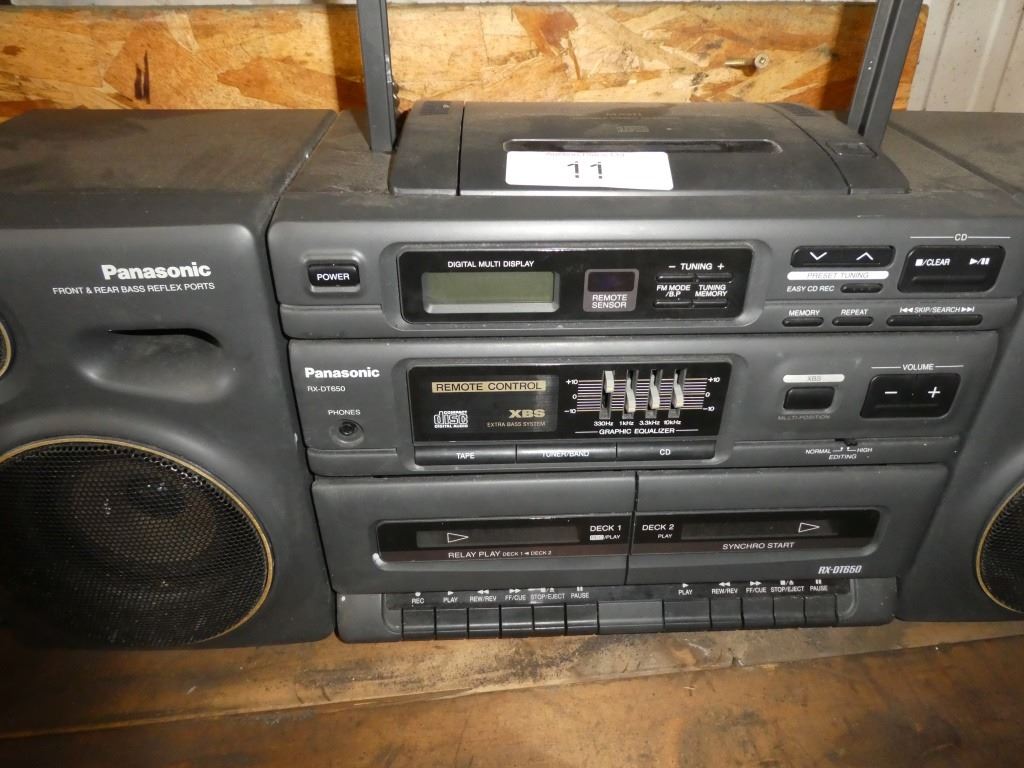 Panasonic stereo system (cassette, radio, CD)