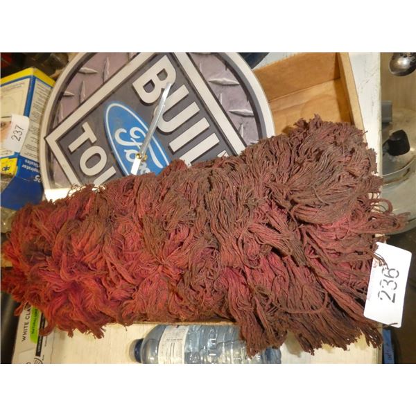 duster, Ford analogue clock, dumpsite sign