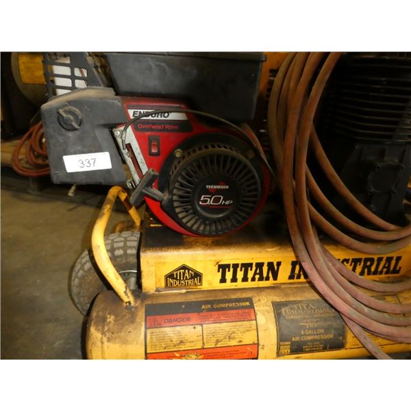 Titan Industrial 5hp 8gal gas power air compressor