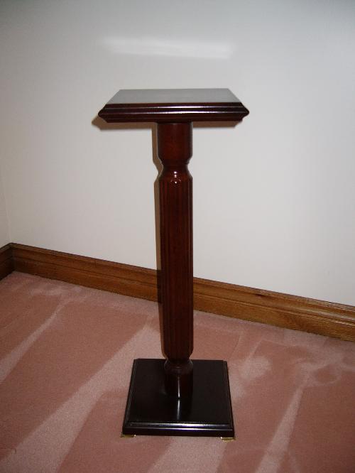 Bombay Co. mahogany plant stand