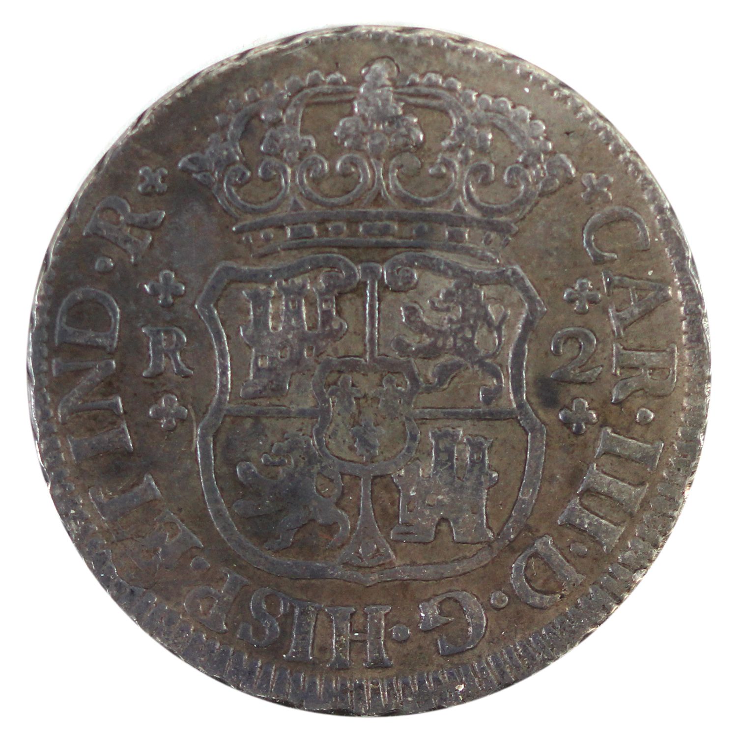 Mexico 1762mo 2 Reales Extra Fine