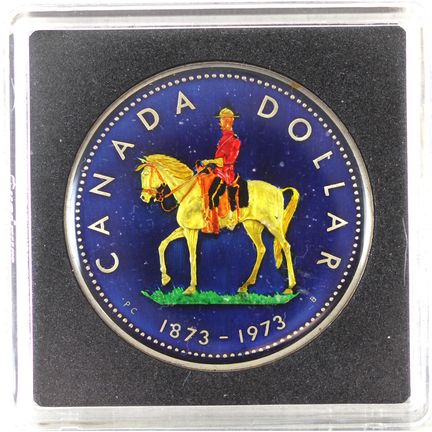 Silver $1 1873-1973 100th Ann. of the Royal Canadian Mounted Police