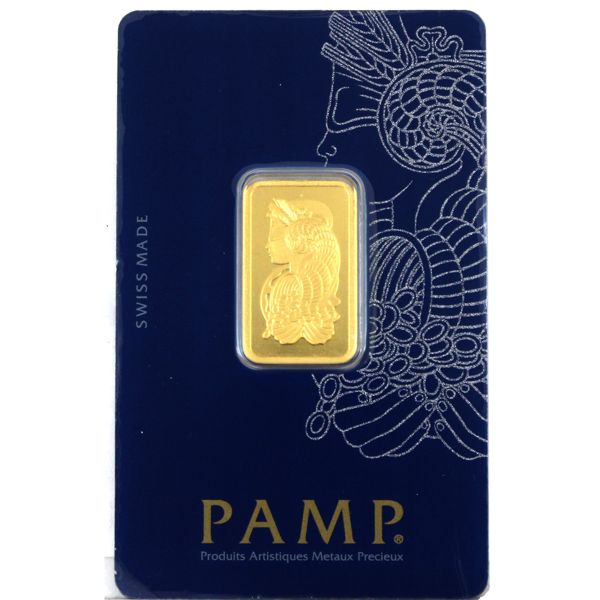 10g PAMP Suisse .999 Gold Lady Fortuna Bar in Original Package (Tax Exempt)