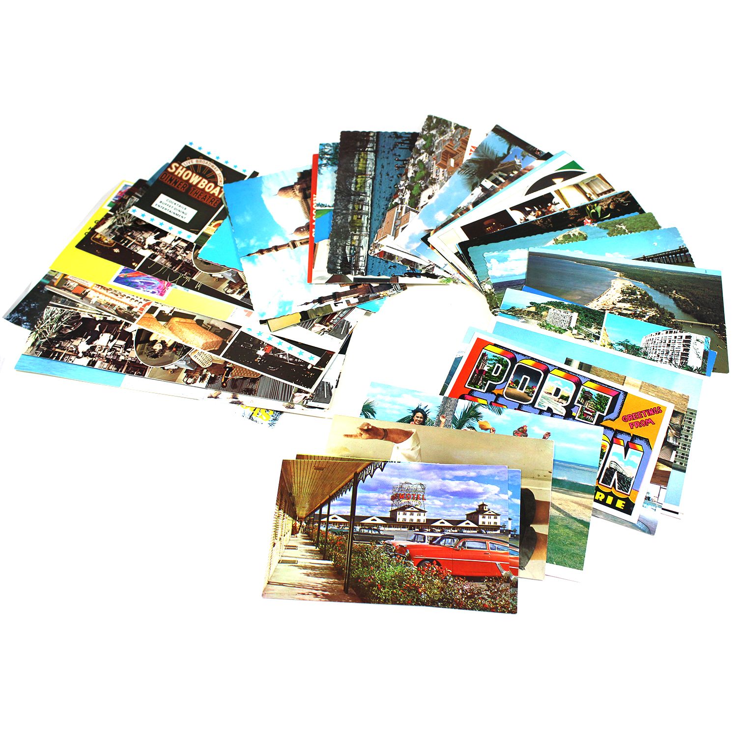 58x 1970s-1980s Assorted World Postcards. Egypt, Mexico, Scotland ...