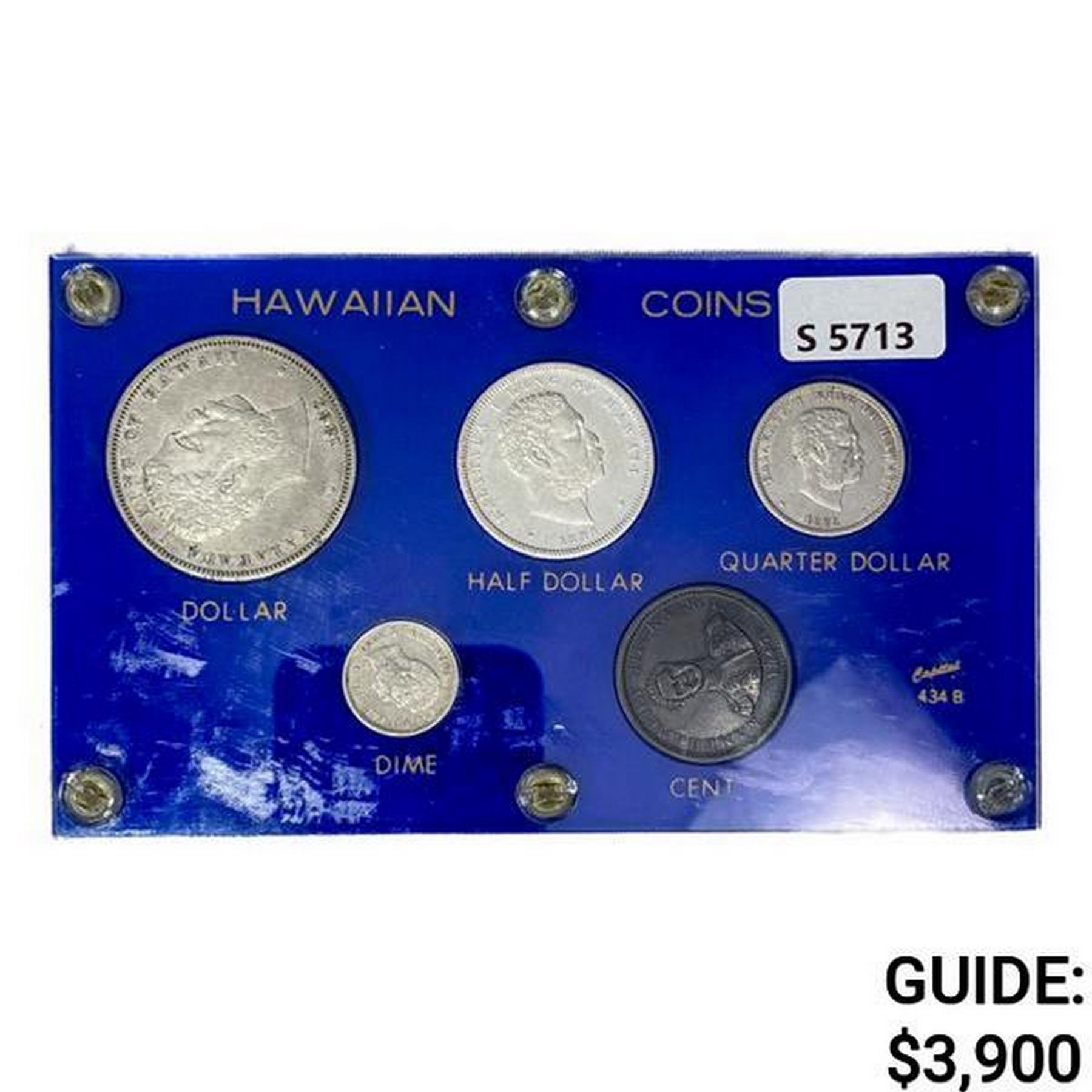 1847-1883 Kingdom of Hawaii Set (5 Coins)