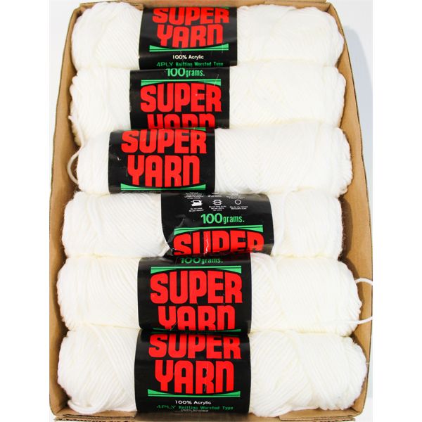SUPER YARN COLOR 3001 WHITE