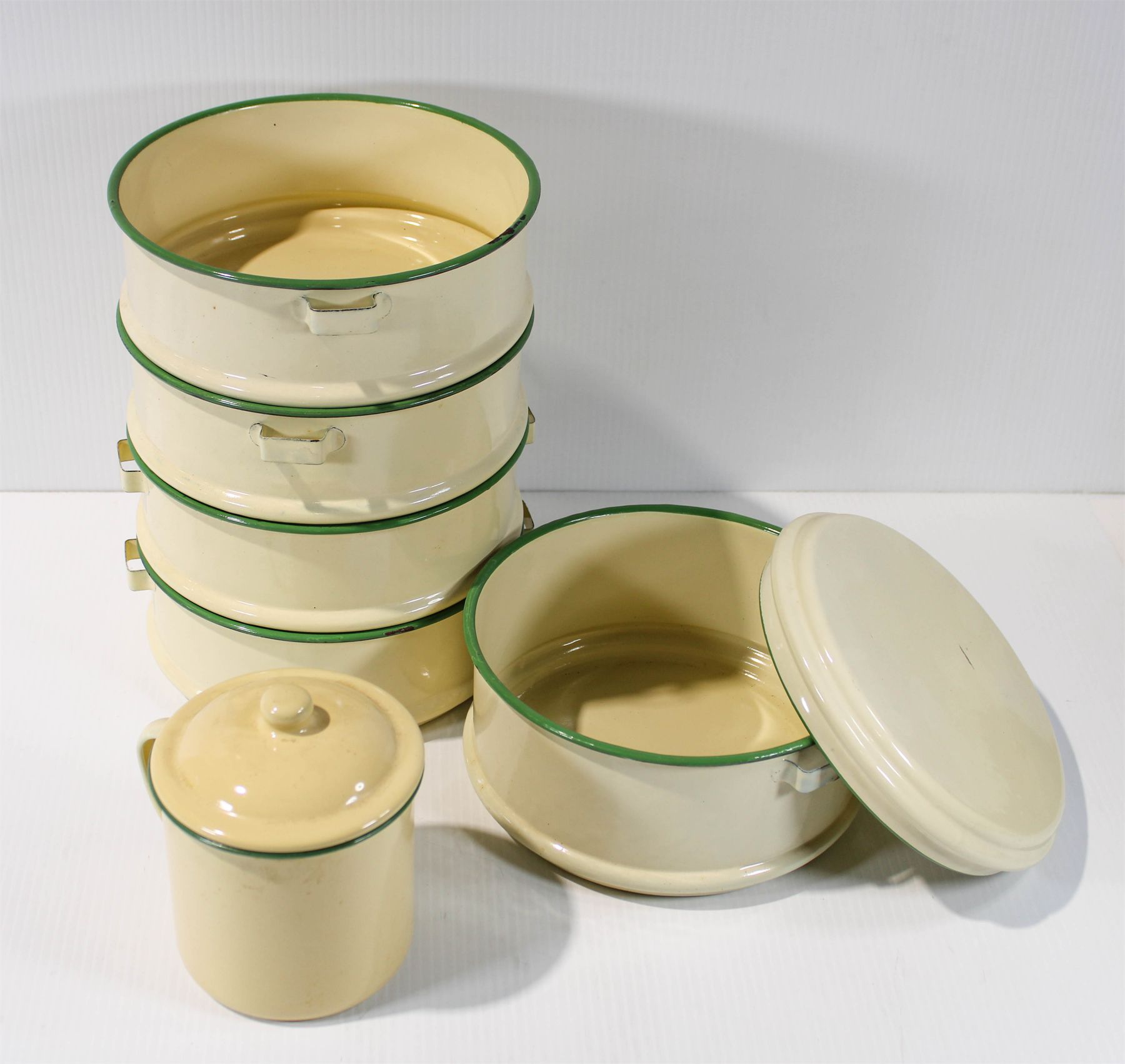 STACKING METAL FOOD STORAGE CONTAINERS