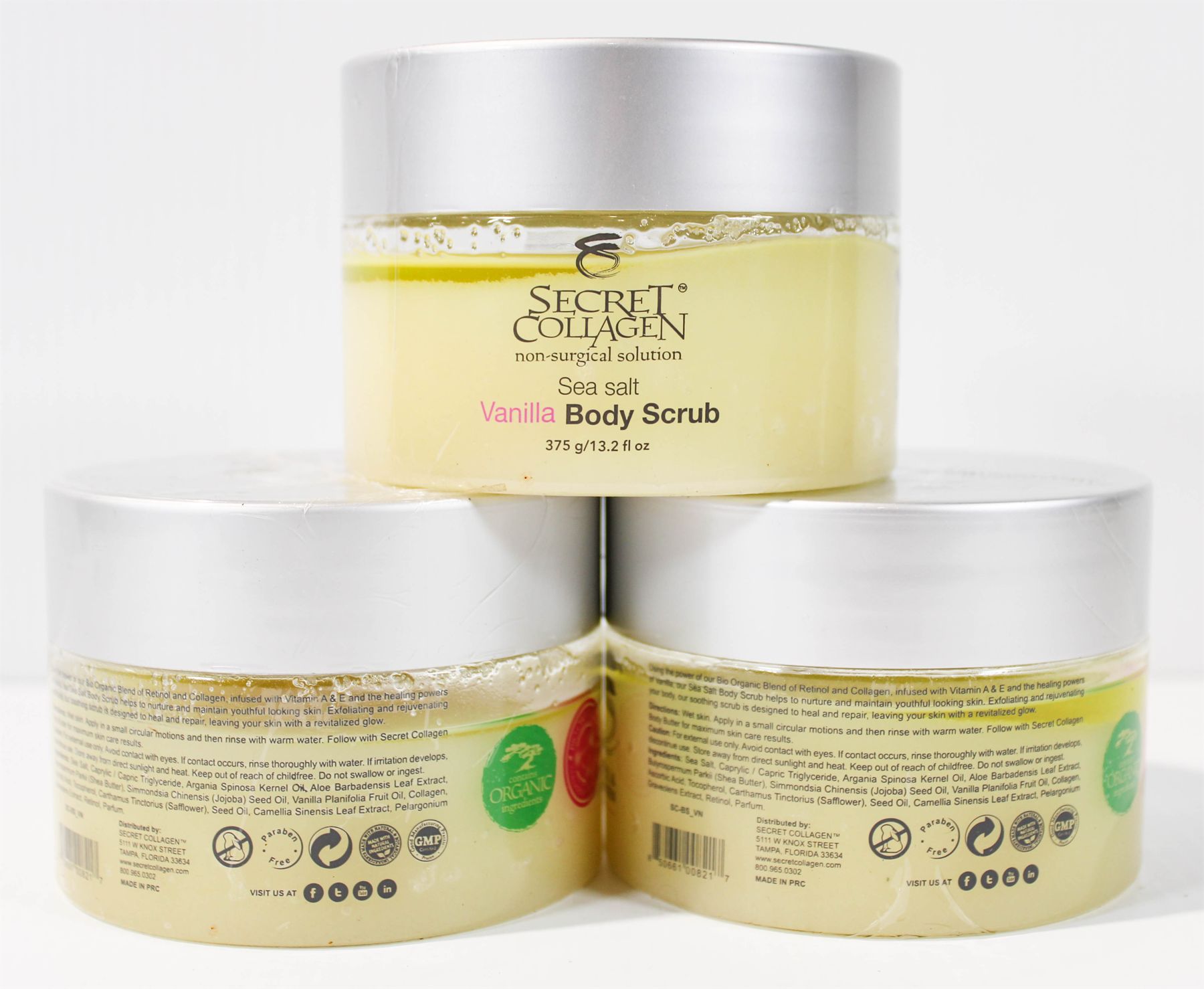 3 SECRET COLLAGEN SEA SALT BODY SCRUB