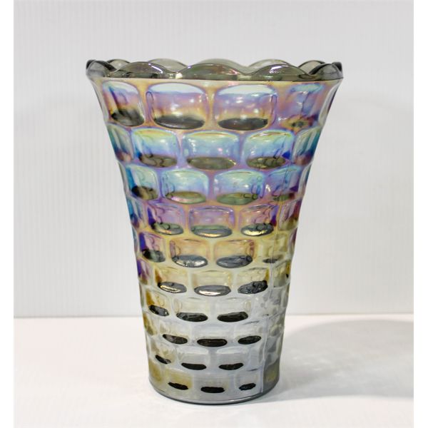 8 Carnival Glass Vase