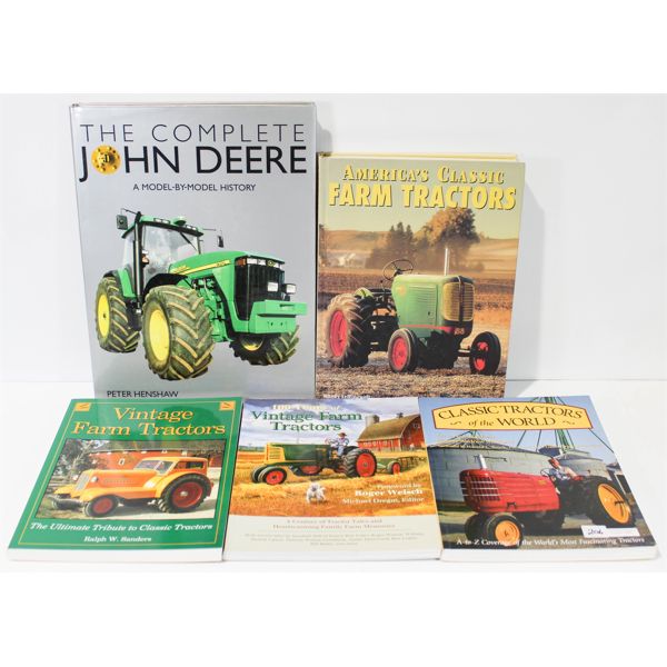 FIVE ASSORT. TRACTOR BOOKS
