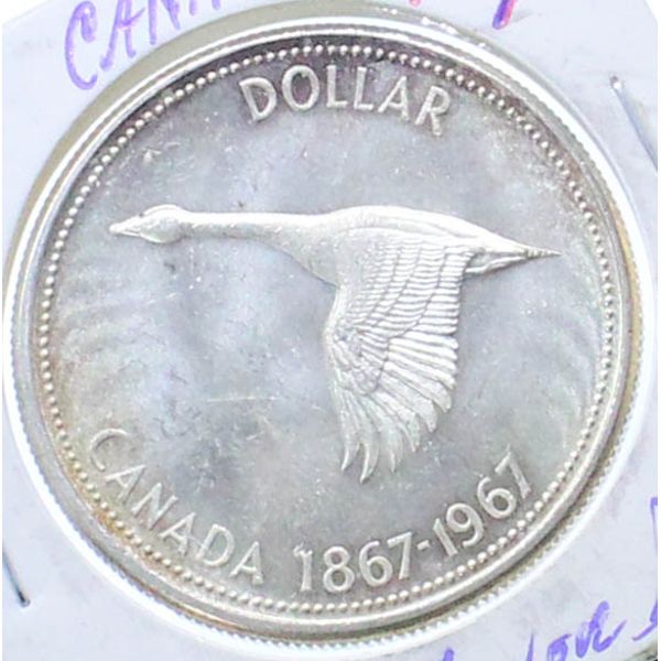 1967 Canada Silver Goose Dollar