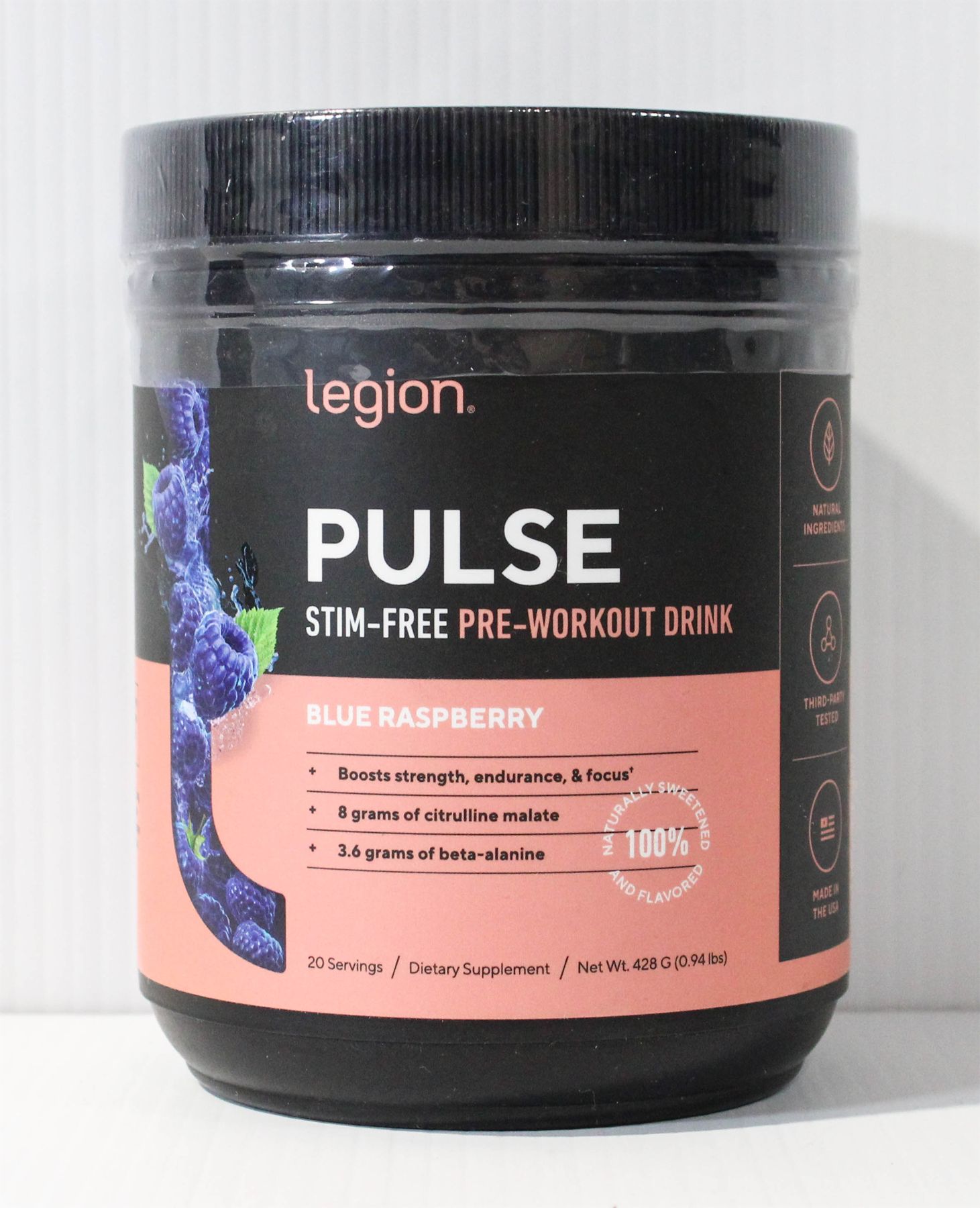 LEGION PULSE PRE-WORKOUT BLUE RASPBERRY