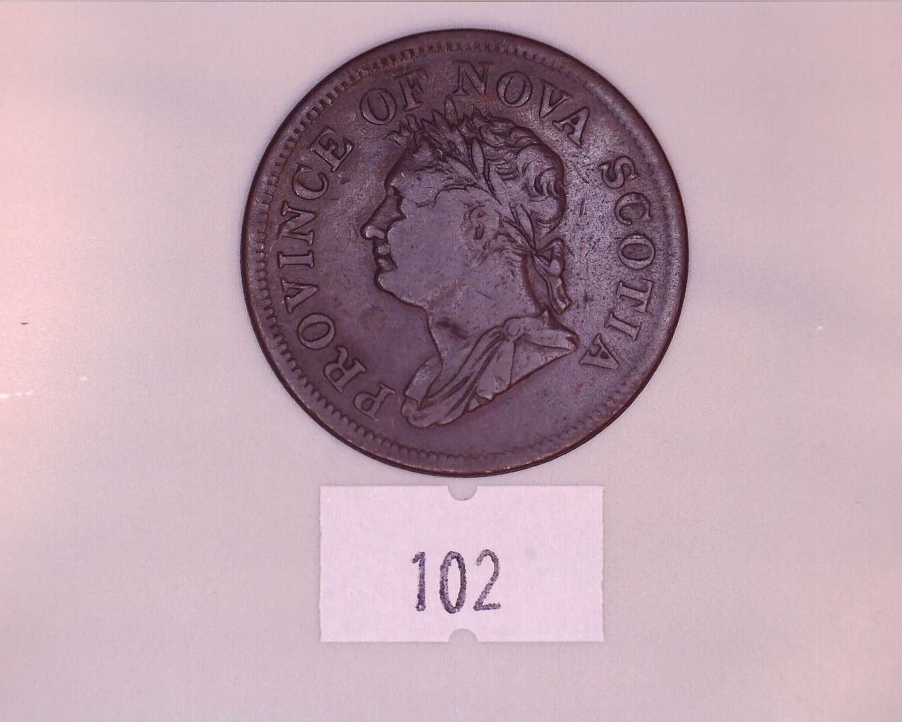 1832 Colonial Nova Scotia One Penny Token George IV - Beck Auctions Inc.